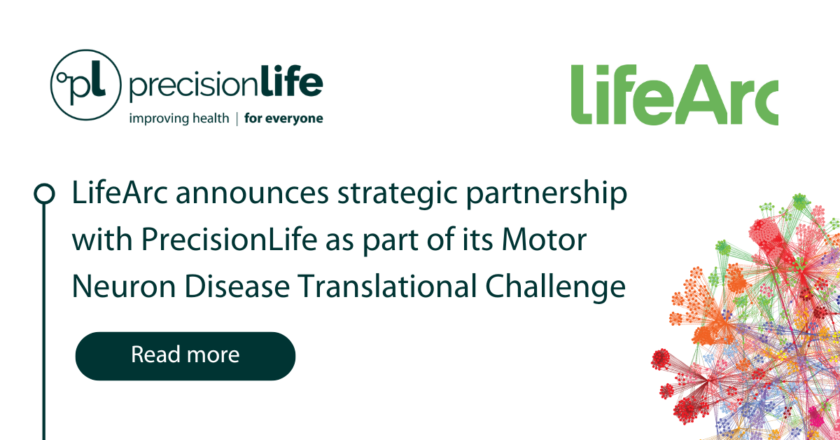 PrecisionLife and LifeArc announce strategic MND/ALS partnership