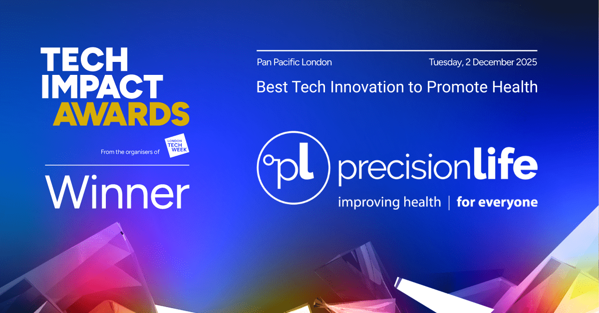 PrecisionLife wins Best Tech Innovation to Promote Health at Tech ...